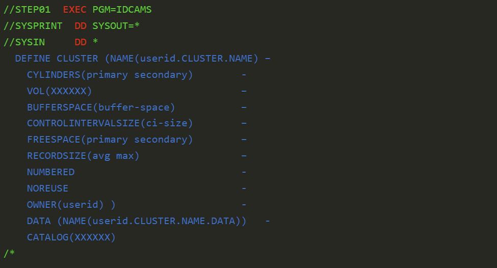 VSAM - RRDS - Dongthoigian.net